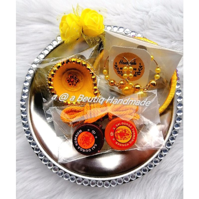 Sumangali tray set / Nalungu tray set for Indian traditional use ...