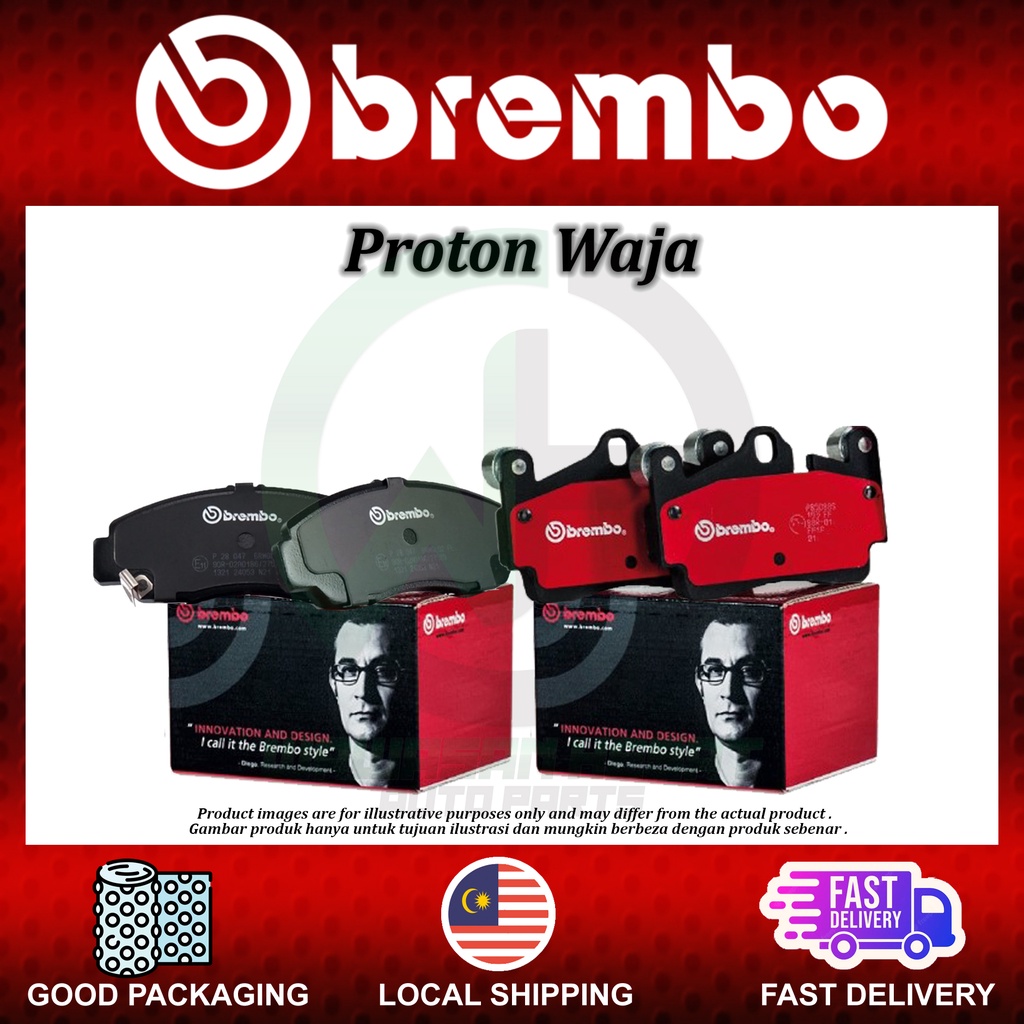 Proton Waja Front / Rear Disc Brake Pad Brembo Metalic / Ceramic Nao ...
