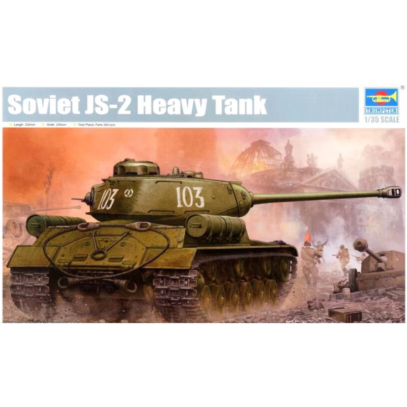 Trumpeter 1/35 Soviet JS-2 Heavy Tank 05588 Assembled Tank Chariot ...