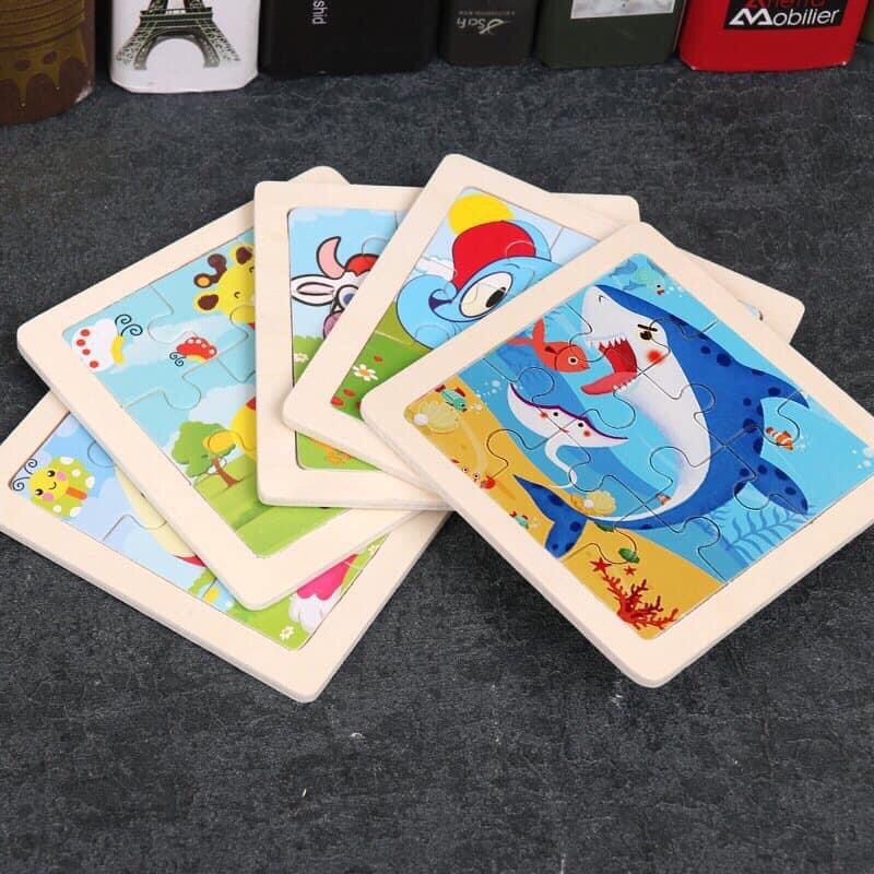 Combo 5-10 9-Piece Wooden Jigsaw Puzzles (Random Sample Delivery ...