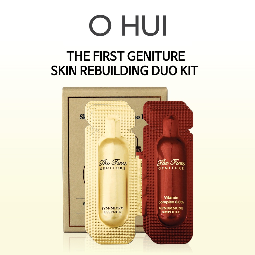 O HUI THE FIRST GENITURE SKIN REBUILDING DUO KIT (ESSENCE 1ml x 3ea ...