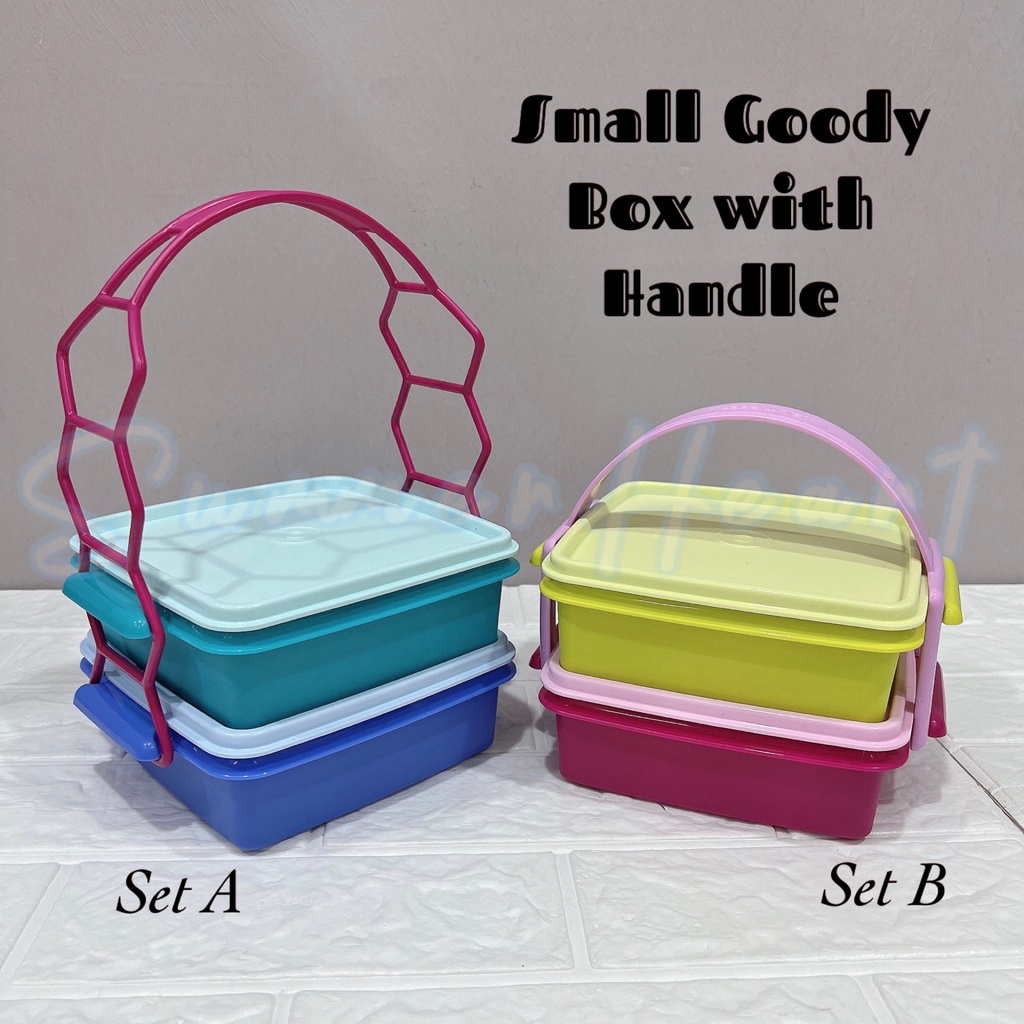 Tupperware Small Goody Box with Handle 790ml (2 Layers) | Shopee Malaysia