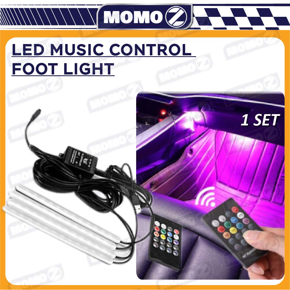 Remote Control Car Interior Decorative Lights Car LED Music Control RGB ...