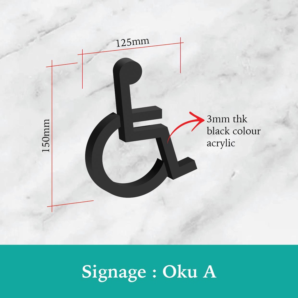 3D Sign Toilet WC Washroom Tandas Wall Decoration Signage / Hosereel ...