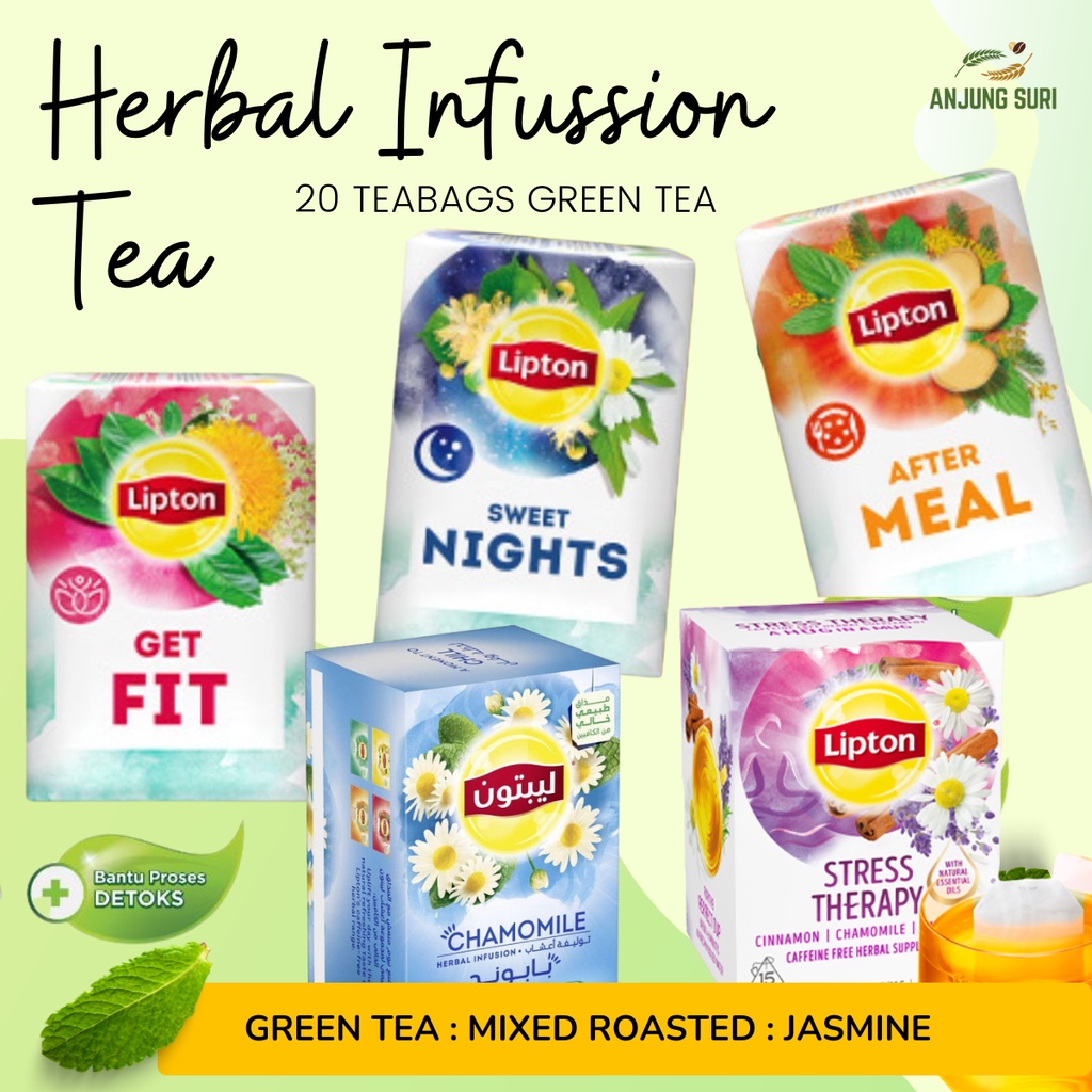 Lipton Flavored Tea Herbal Infusion - Chamomile / Peppermint / Earl ...