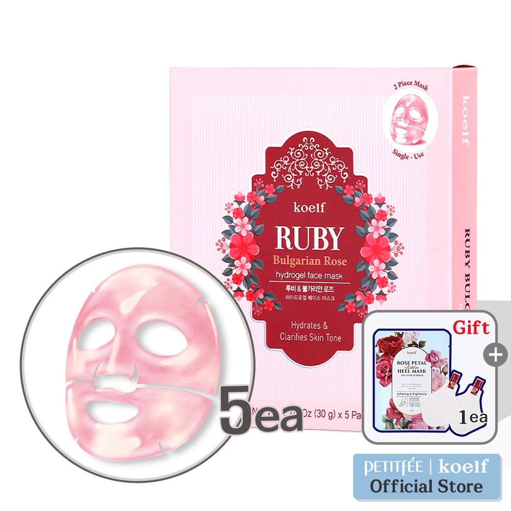 Koelf RUBY Bulgarian Rose Hydrogel Face Mask (30g x 5's) | Shopee Malaysia