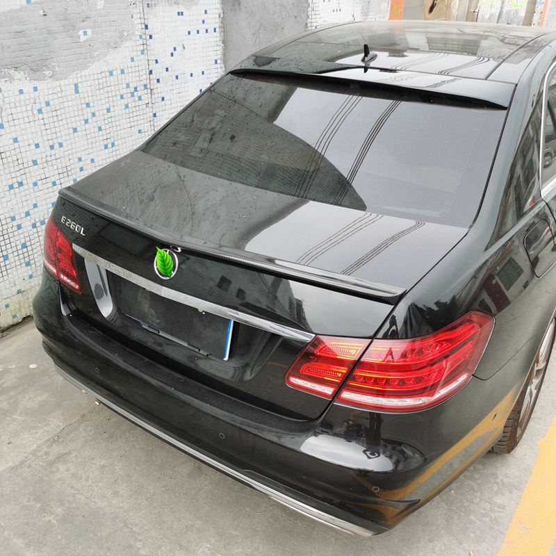 AMG Style Roof Spoiler Carbon Fiber Rear Trunk Lip Windshield Wing ...