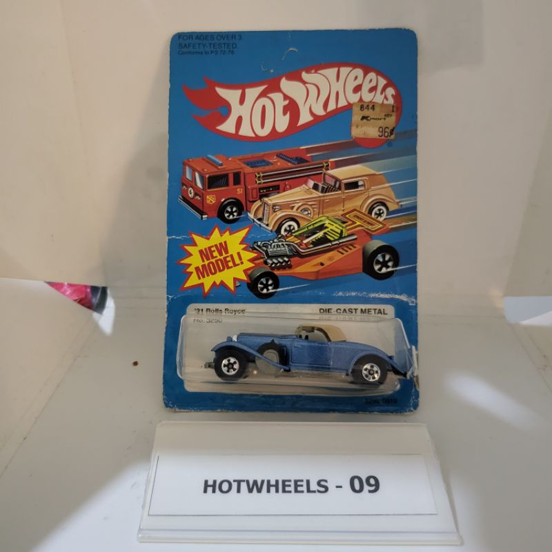 HOT WHEELS 31 ROLLS ROYCE - BLISTER PECAH & KARD URAT/NON MINT CARD ...