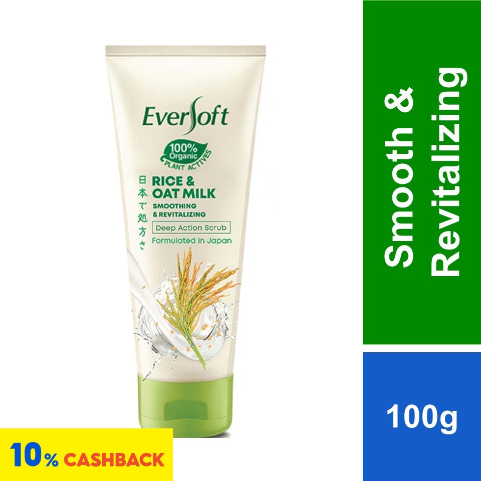 Eversoft Oat Milk Rice Scrub (100g) | Shopee Malaysia