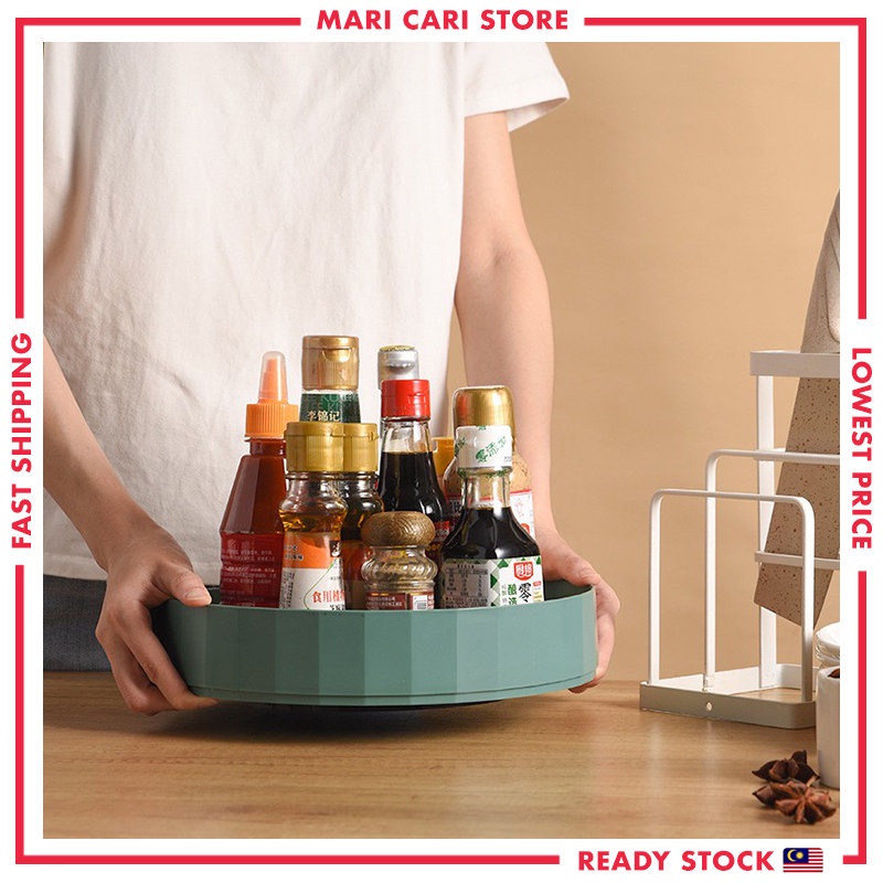 Rotating Rack Seasoning Storage Tray Kitchenware Kitchen Organizer ...