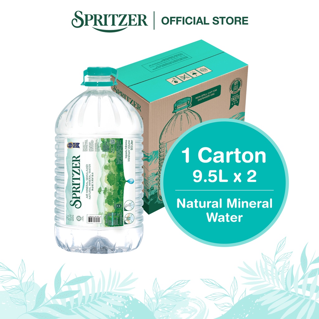 Spritzer Natural Mineral Water (9.5L X 2) | Shopee Malaysia