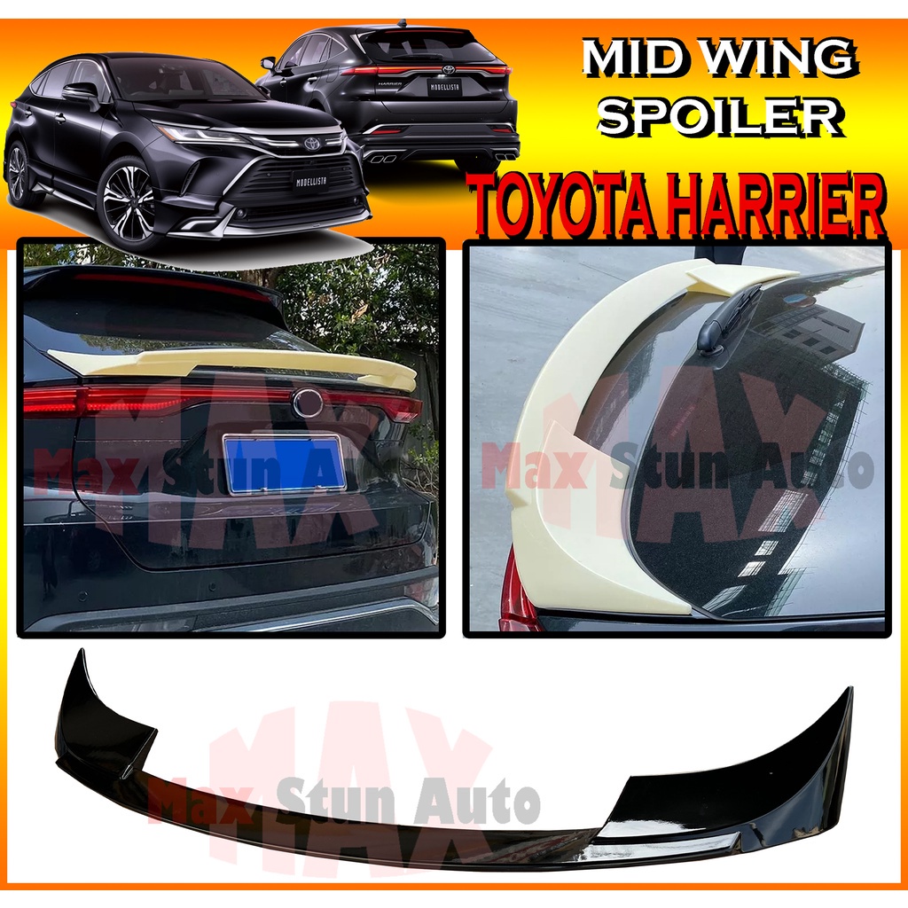 TOYOTA HARRIER 2021 2022 REAR MID WING SPOILER WITH PAINT HARRIER ...