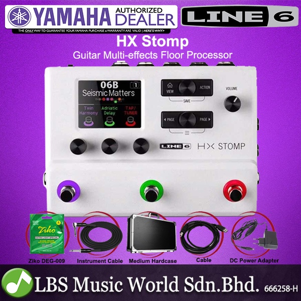 Line 6 HX Stomp Guitar Multi Effects Floor Processor FX Pedal and Amp ...