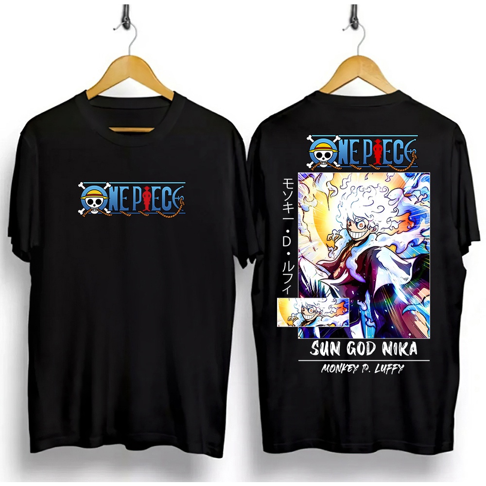 baju luffy nika One Piece T Shirt Men Japanese Anime one piece film ...