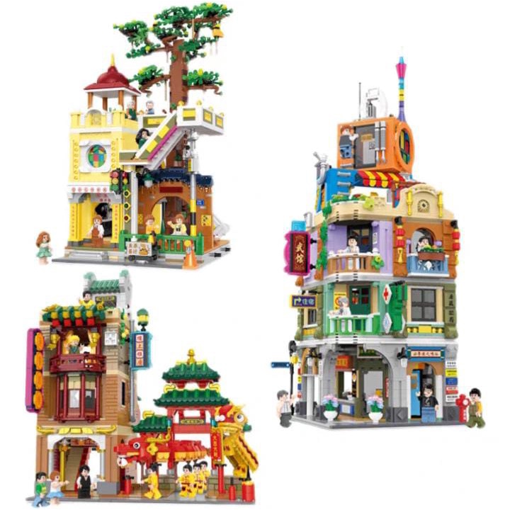 BALODY MINI BLOCK GHOUZHOU CITY : LION DANCE STREET/ NAN KWOK TREE ...