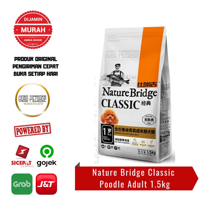 Nature Bridge Classic Poodle Adult 1.5kg Nature Bridge Poodle Dog Food ...
