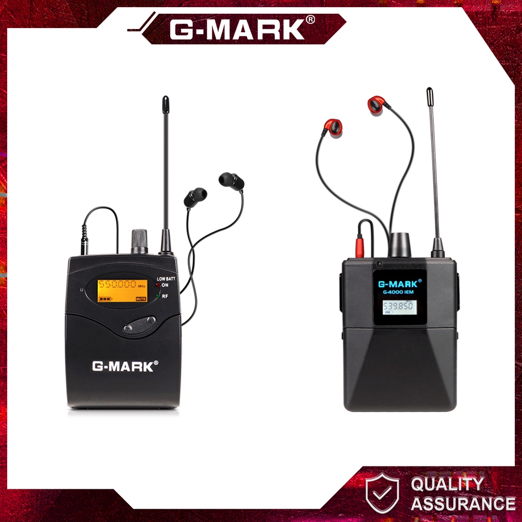 G-MARK IEM Extra Bodypacks for UHF Wireless In Ear Monitor System ...