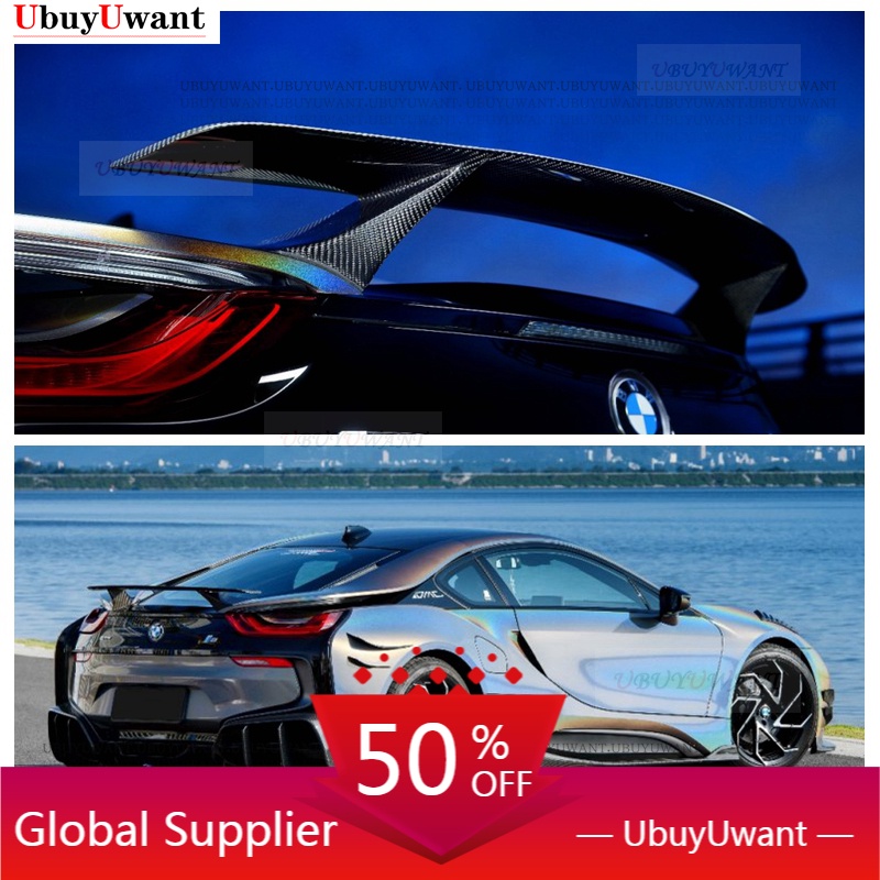 For BMW i8 Carbon Fiber Rear Trunk Lip Wing Spoiler For Bmw I8 2014-Up ...