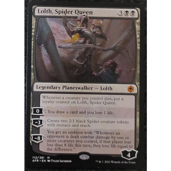 Magic The Gathering : Lolith, Spider Queen Rare D&D Adventure in the ...