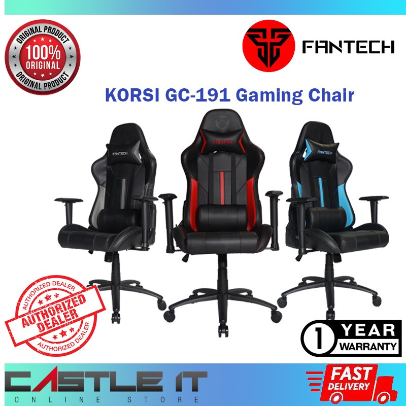 Fantech KORSI GC191 Premium Ganing Chair Comfort PRO GC-191 PU Leather ...