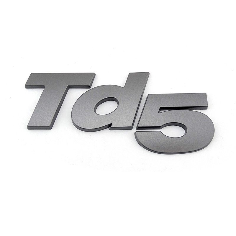 3D car Lettering Logo glossy black Td5 auto Badges Car Emblem for land ...