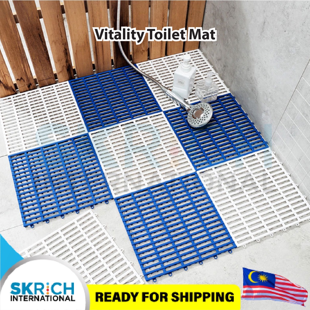 30*30cm Vitality Nordic Toilet Mat Pelapik Lantai Bilik Air Dapur Anti ...