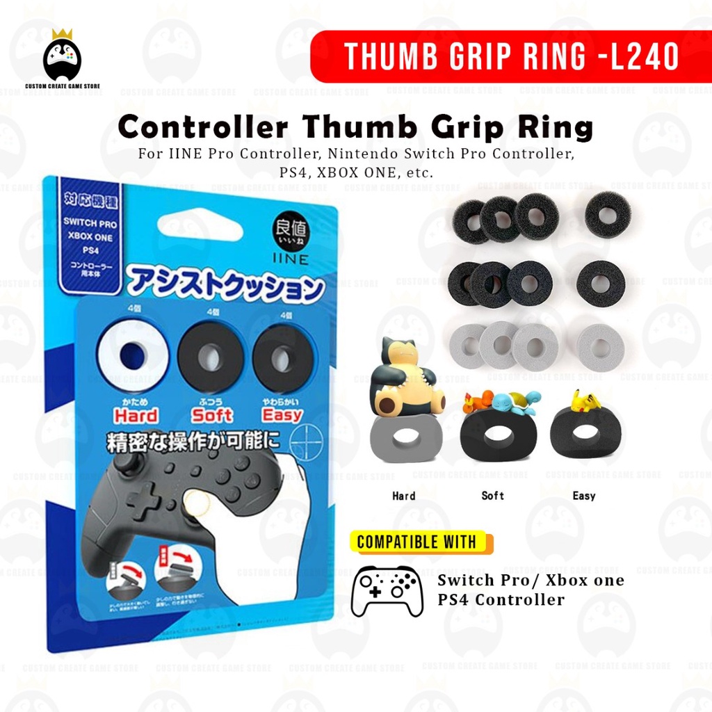 IINE PS4 Pro Xbox Controller Thumb Grip Ring for Nintendo Switch L-240 ...