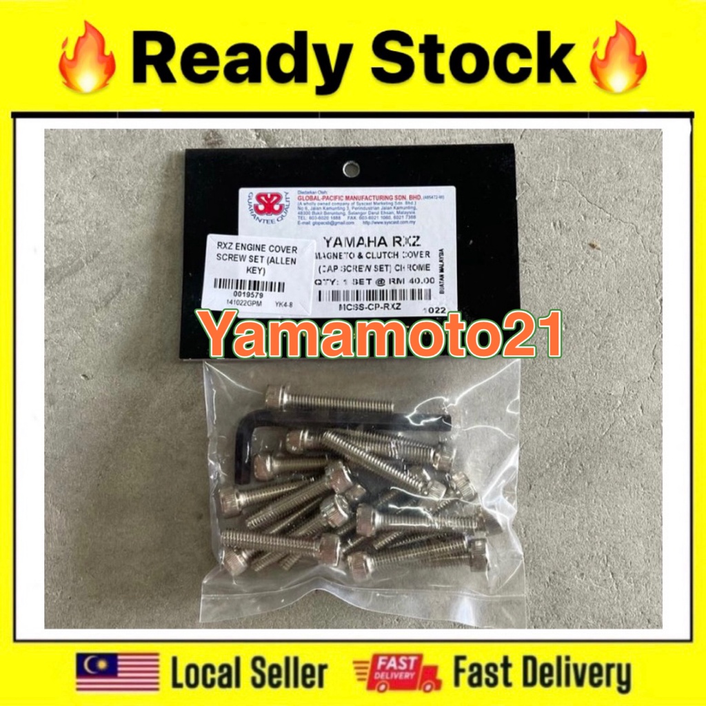 (ALLEN KEY) RXZ Engine Cover Screw Skru Crankcase Clutch & Magnet Cover ...