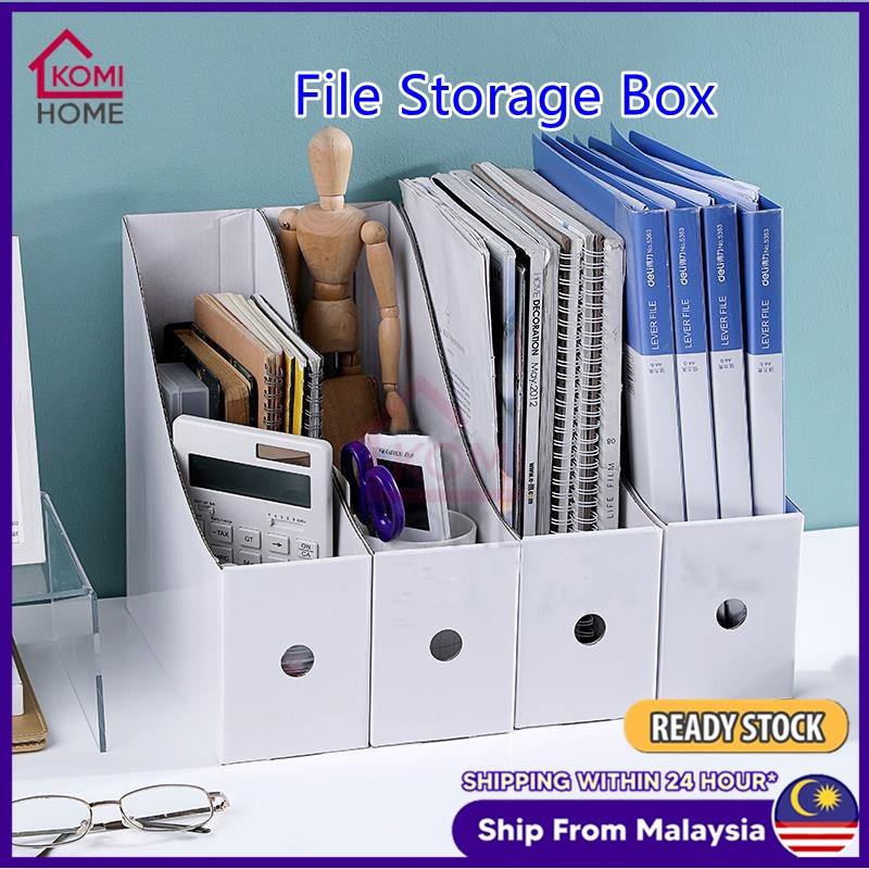 Home Office File Storage Box Books File Book Stand Paper Holders Office ...