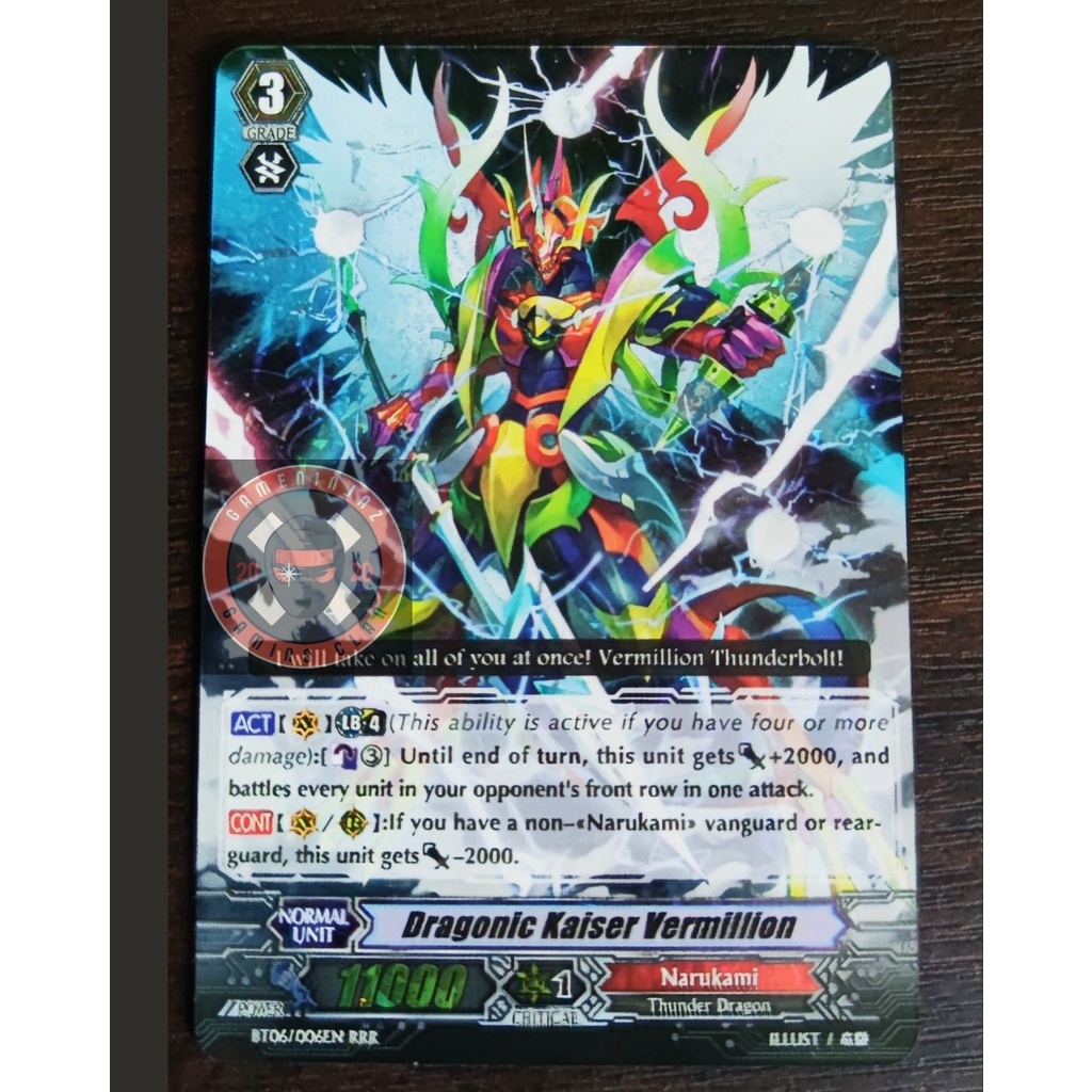 BT06/006EN Dragonic Kaiser Vermillion RRR (EN) | Shopee Malaysia