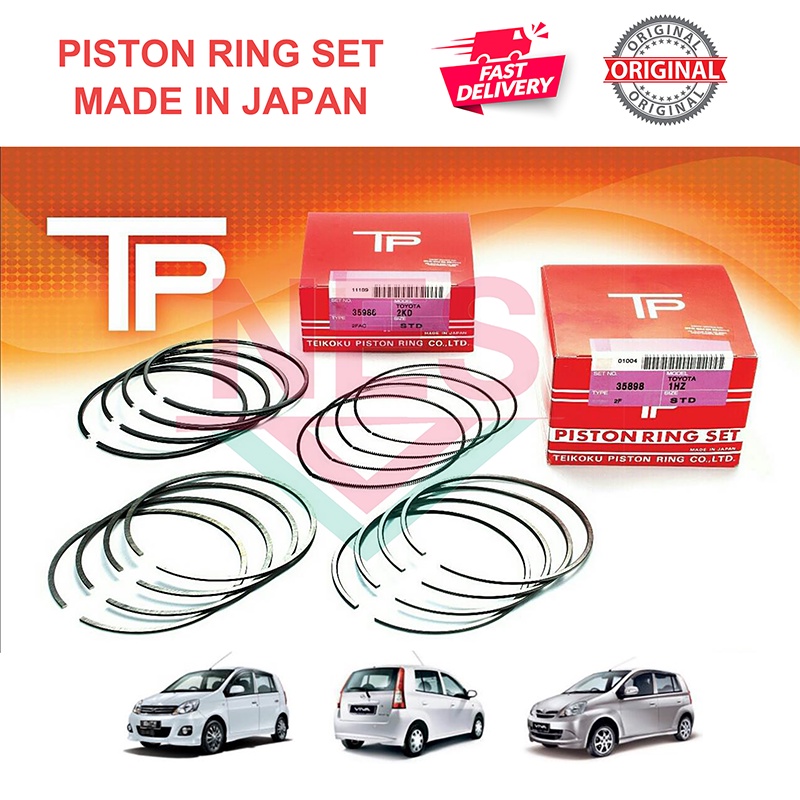 TP Piston Ring Set (Size 31053-STD/31050-STD/31055-STD) Viva 660 850 1. ...