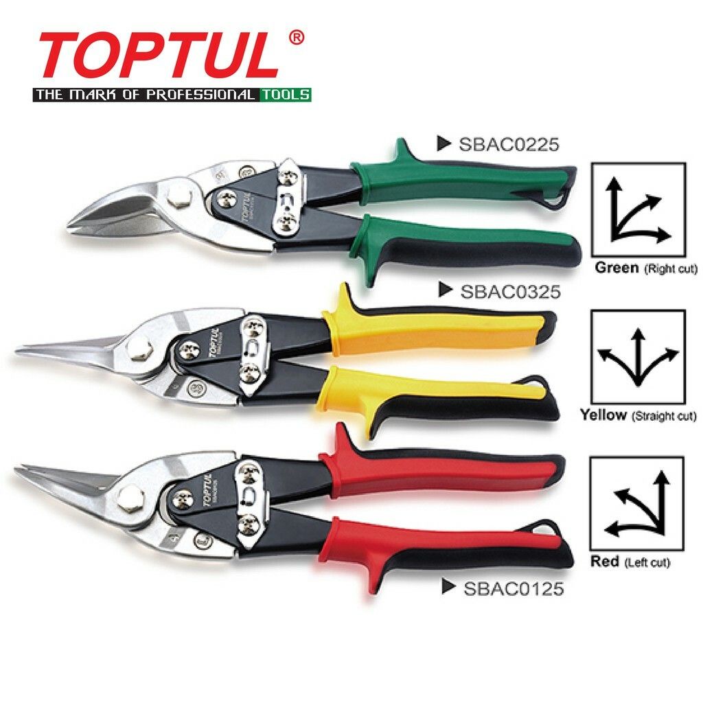 TOPTUL Aviation Tin Snips SBAC Series | Shopee Malaysia
