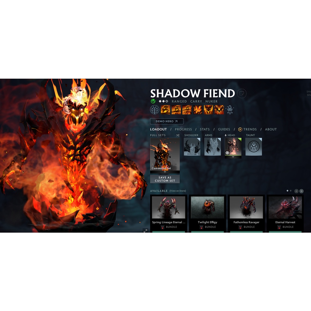 Shadow Fiend SF Arcana Dota 2 - Demon Eater [Instant Trade] | Shopee Malaysia