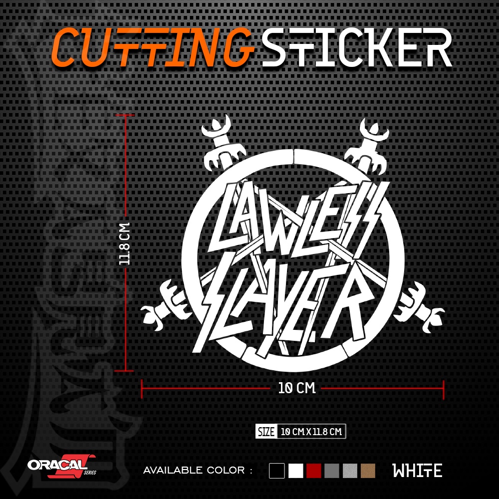 Cutting Sticker LAWLESS SLAYER Logo | Lawless SLAYER Cutting Sticker ...