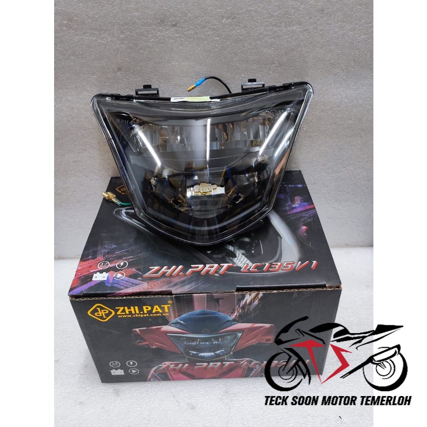 Head lamp lampu Depan (Smoke) LED zhipat yamaha LC135 v1 v2 v3 v4 v5 v6 v7 TBM | Shopee Malaysia