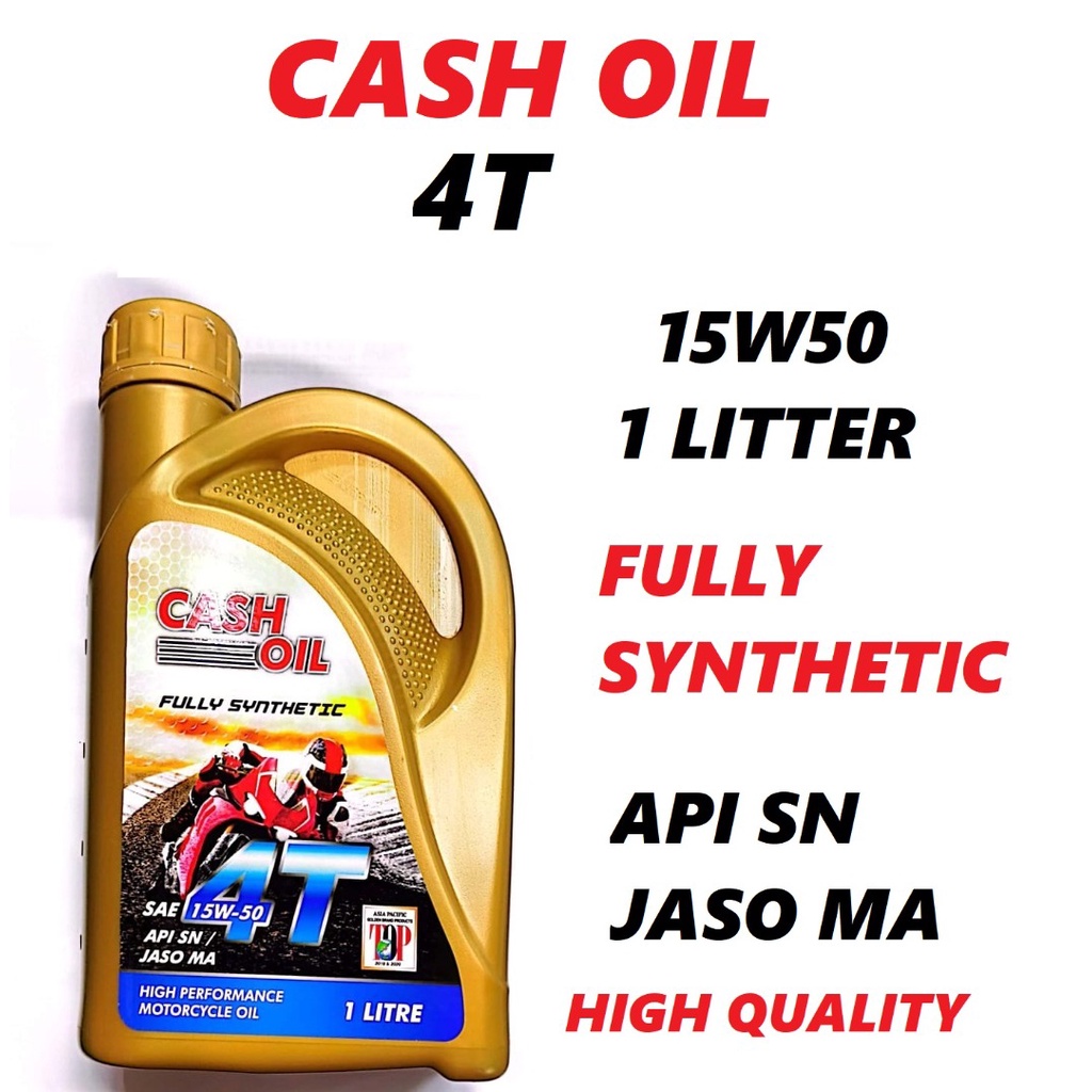 4T CASH OIL 15W50 FULLY SYNTHETIC 100% MADE IN SINGAPORE | Shopee Malaysia