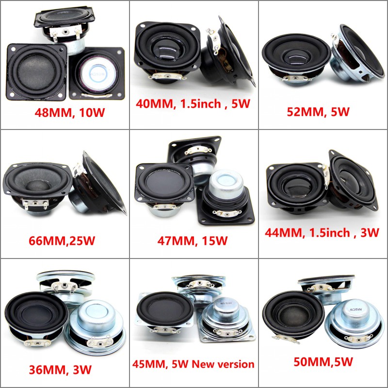 4Ohm 3/5/10/15/20/25W Full Frequency Internal Magnetic Speaker ...
