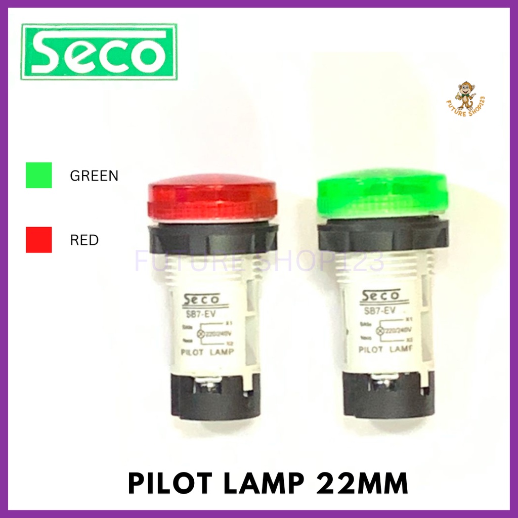 SECO PILOT LAMP 22MM RED GREEN HIGH QUALITY | Shopee Malaysia