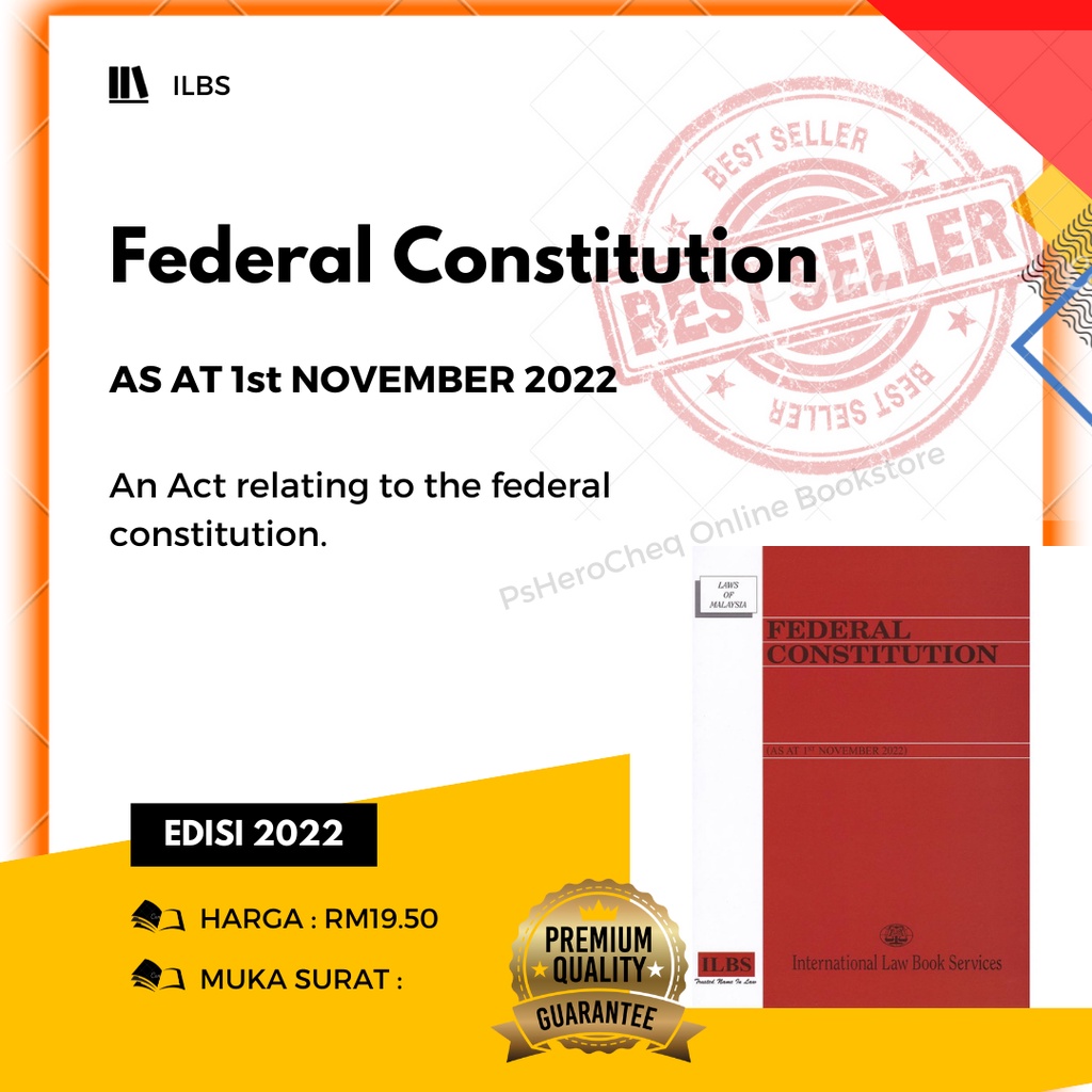 1st November 2022 Latest Version 2022! Federal Constitution | ILBS ...