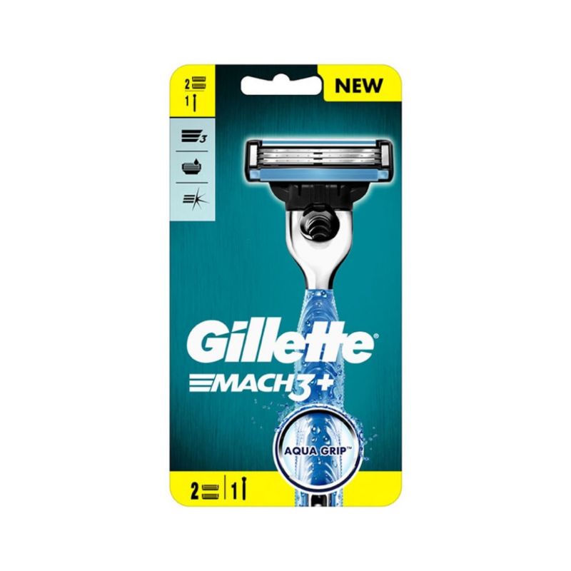 Gillette Mach 3 Plus 1 Handle + 2 Cartridges | Shopee Malaysia