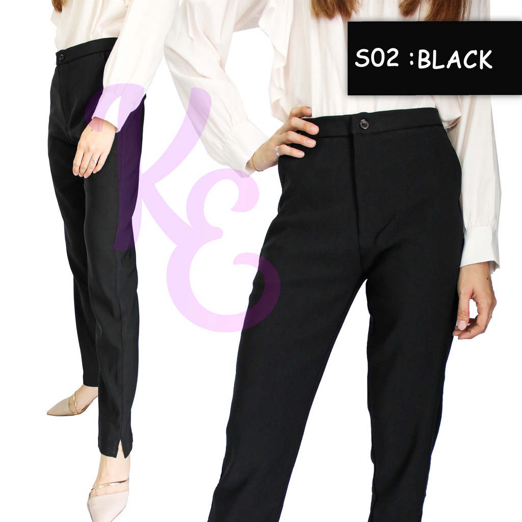 (KIKI)LADY/WOMEN LONG SLACK FORMAL OFFICE WEAR PANTS STRAIGHT CUT WORK ...
