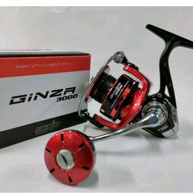 JAPAN TACKLE (12-15kg MAX LOAD) MESIN PANCING SPINNING SHINJU GINZA 6 ...