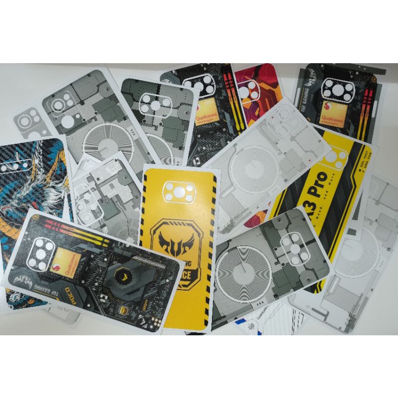 All Model Skin Wrap Custom Sticker Smart Phone Back Protector | Shopee ...