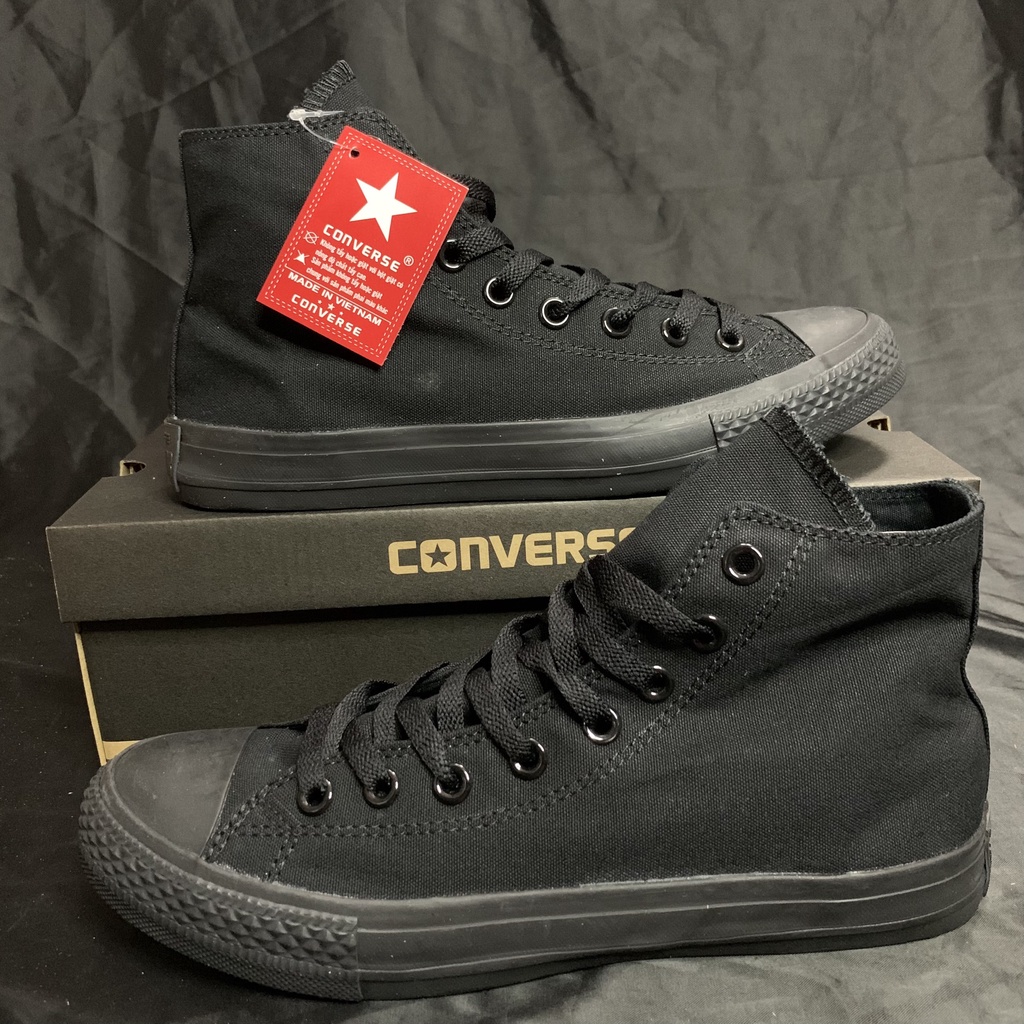 Converse Classic High Neck Shoes full Black full box High Quality (Thick Sole Nice form ...