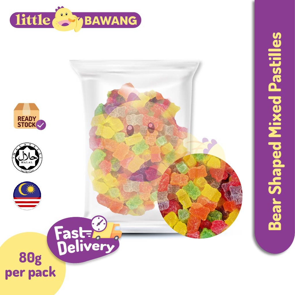 Gummy Jelly Sweets Candy Gummy Worm Shaped Mix Pastilles Jelly Asam ...