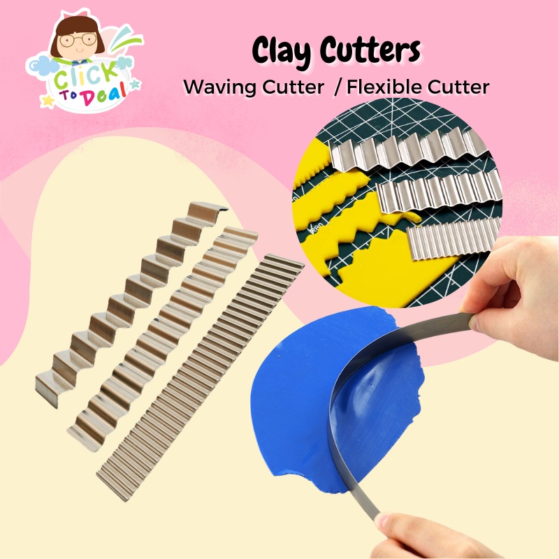 Flexible Polymer Clay Cutter Waving Cutter Air Dry Clay Knife Precision ...