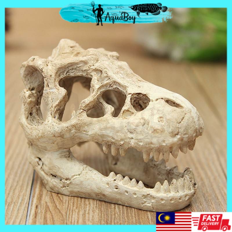 T-rex terrarium decor Skeleton skull aquarium ornament resin decoration ...