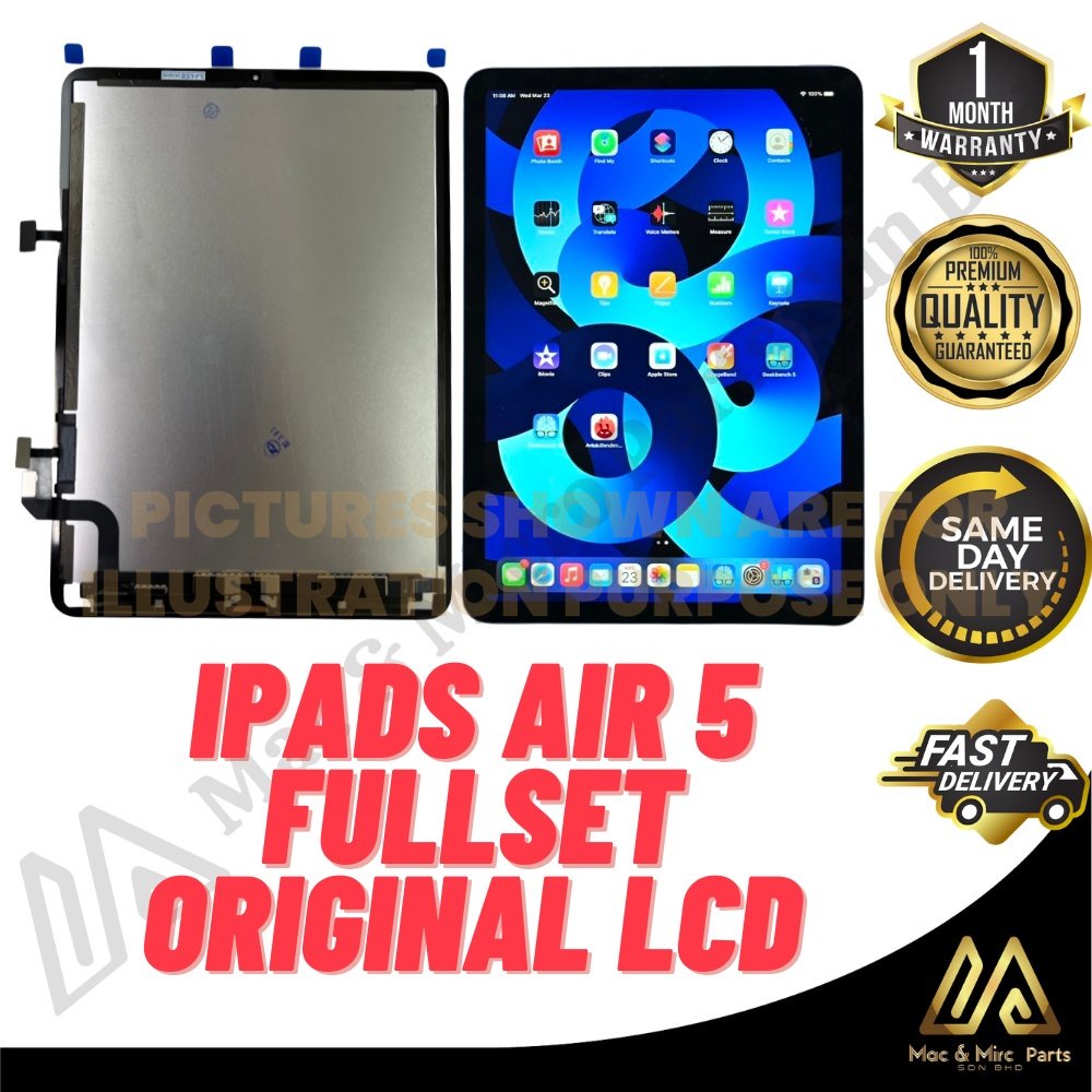 NEW ORIGINAL PADS AIR 5 (2022) FULLSET LCD DIGITIZER FULLSET ...