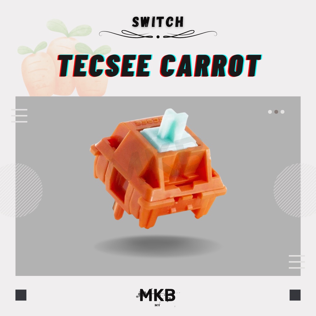 [READY STOCK] Tecsee Carrot Linear Switches Switch for Mechanical or ...