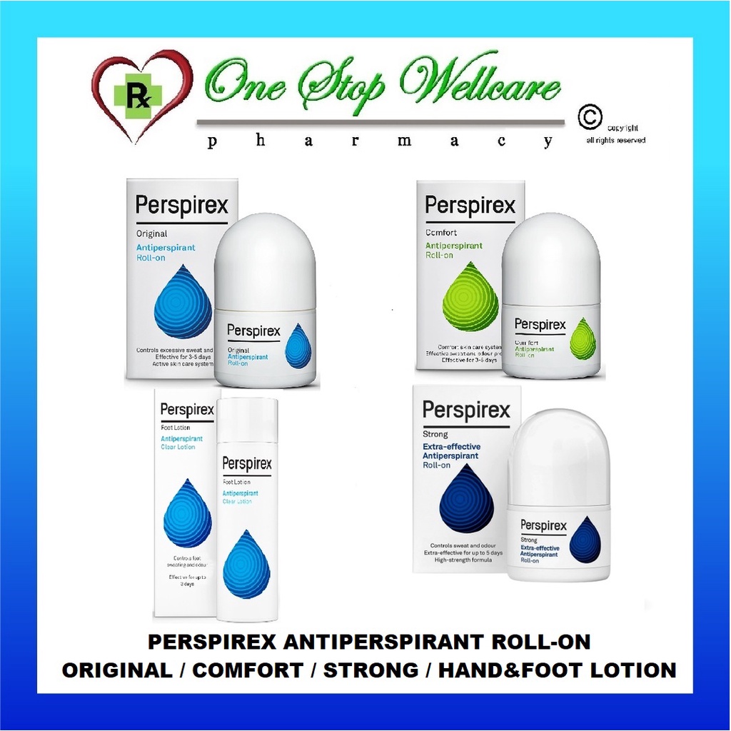 PERSPIREX ANTIPERSPIRANT ROLL-ON ORIGINAL 20ML/20ML FOC 5ML/ 5ML ...